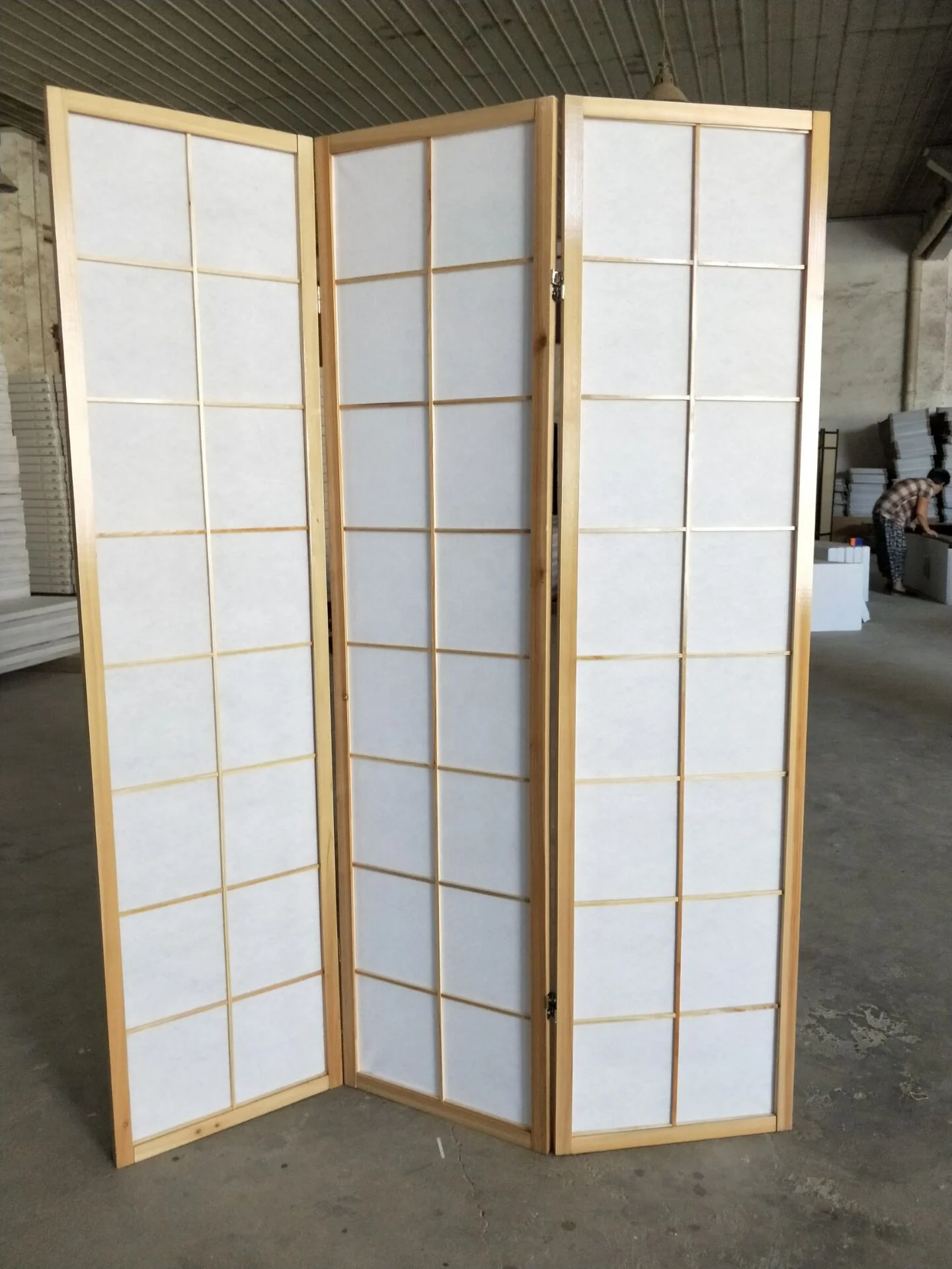 Japanese Antique Design Wide Foldable Panel Partition Wall Divider ...