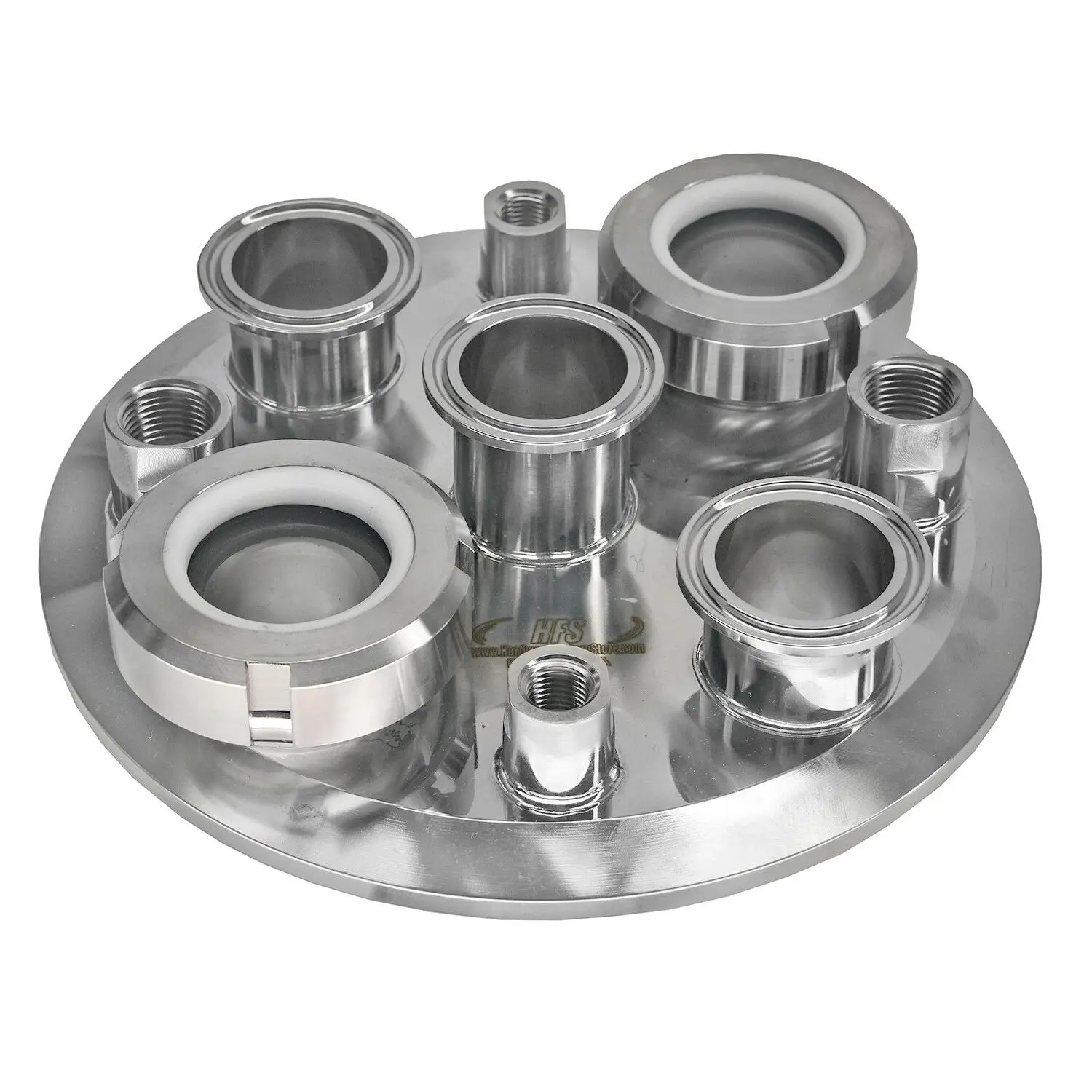 Ss304& 316l Extraction Tank Lid | Tri Clamp With Central Port And Sight ...