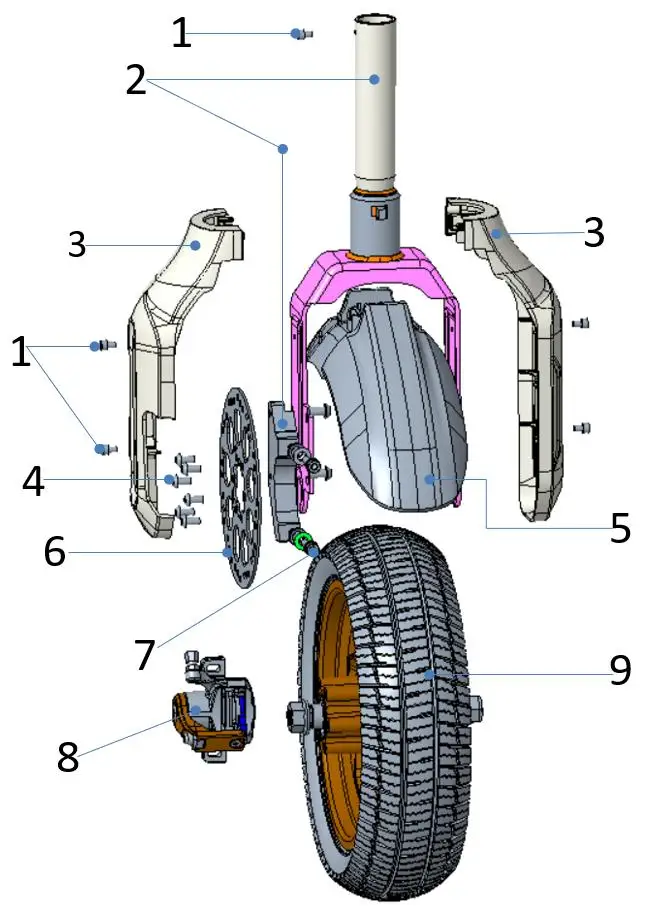 Original Spare Parts Of Ninebot P65/p65e Electric Scooter Ninebot P65 ...