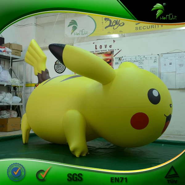 Customize Giant Helium Inflatable Pikachu Cartoon Mascot