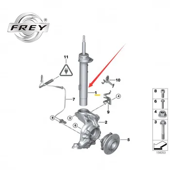 Air Suspension Strut Left Front Shock Absorber Oem 31316772921 For E90 ...