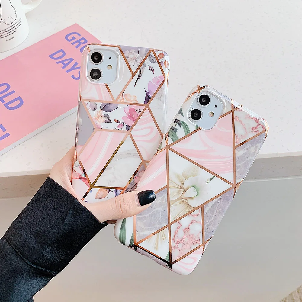 Luxury Colorful Marble Design Phone Case for Iphone 16