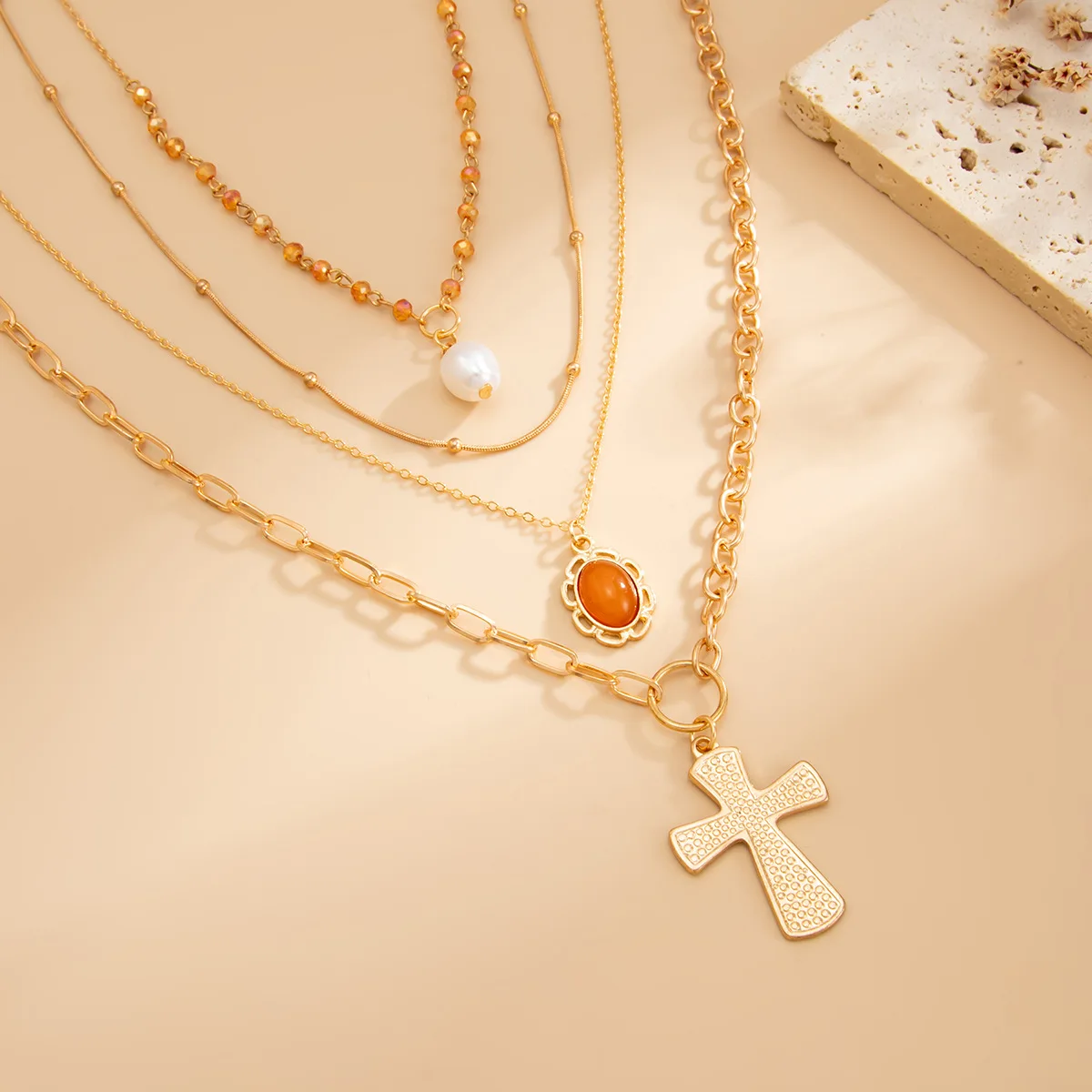 New Fashion INS Crystal Chain Shiny Gemstone Necklace Luxury Imitation ...