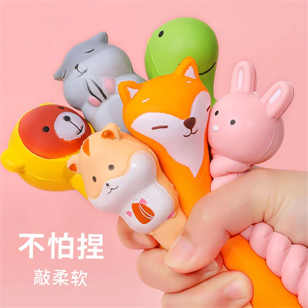 Cartoon Pens Grip Squishy Soft Slow Rising Scented Kawaii Pencil Topper ...