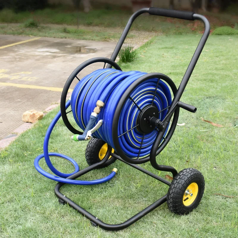 Hose Reel Trolley - Heavy Duty Water Hose Cart for Irrigation