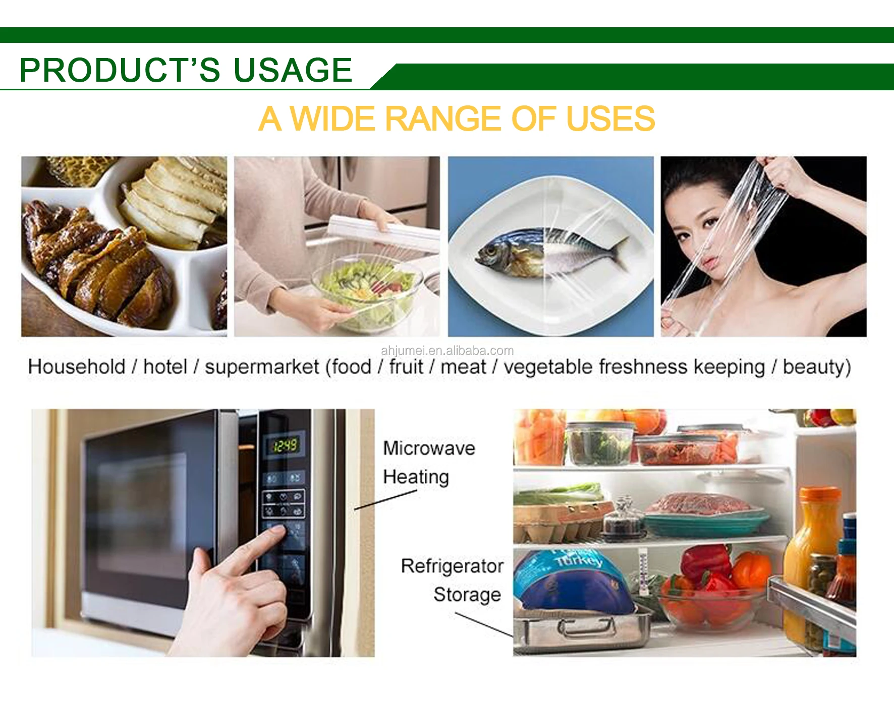 Manufacturer Biodegradable Compostable Plastic Food Wraps Cling Films ...