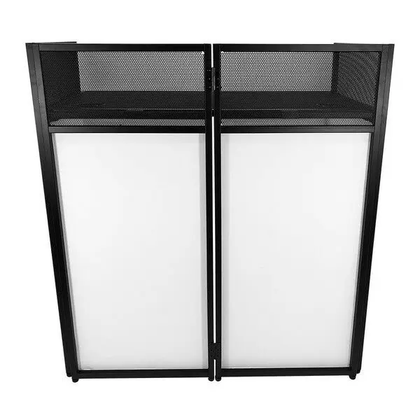 DJ Mobile Disco Booth Stand System with Shelf & Lycra Cloths