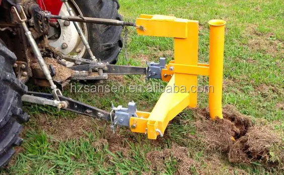 Tractor 3 Point Single Tine Ripper with Pipe Layer - Easy to Operate