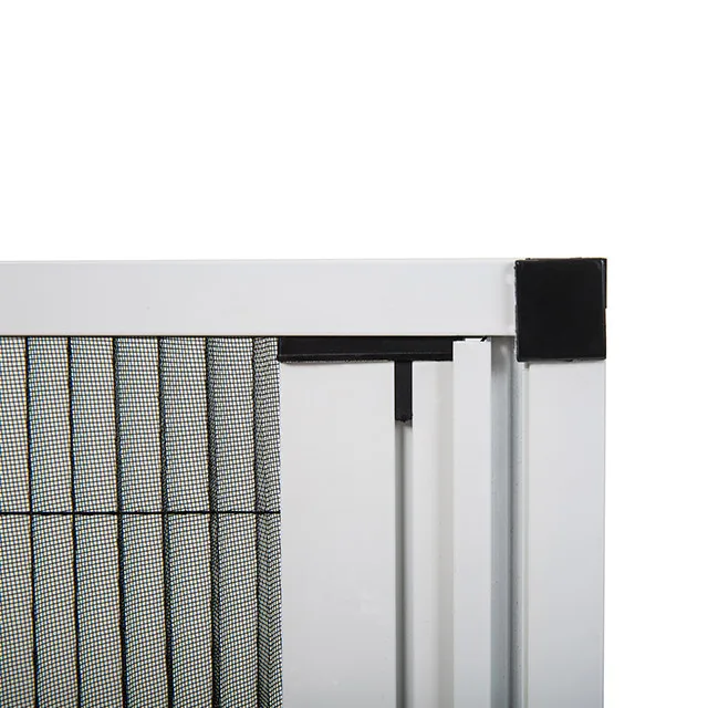 Aluminum Frame Fiberglass Insect Screen Pleated Track Folding Mesh ...