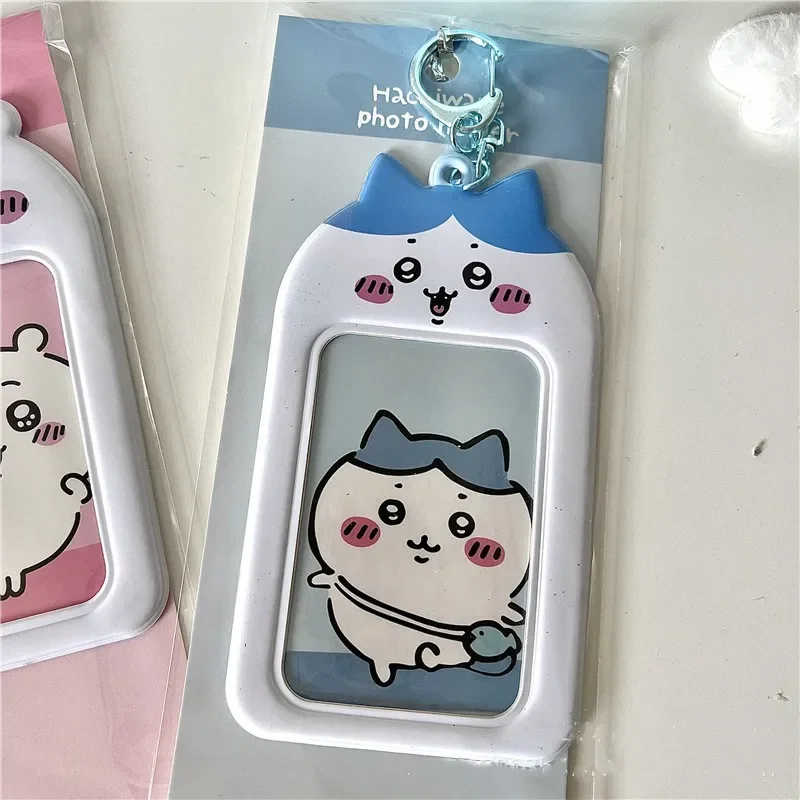 Kawaii Chiikawa Usagi PVC Photo Frame for Student ID & Anime Photos - OEM