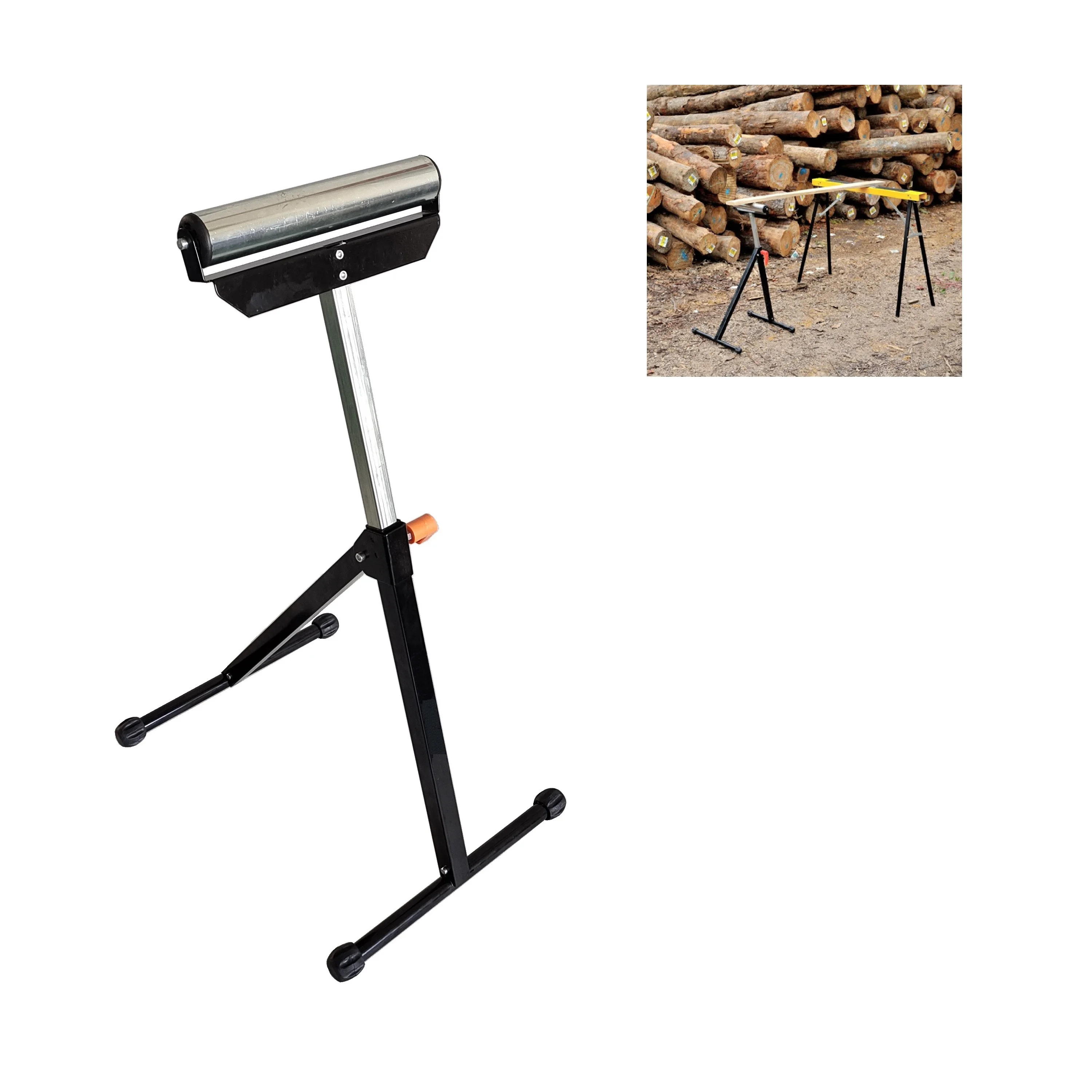 Woodworking Portable Folding Roller Stand Roller Stand Support Roller ...