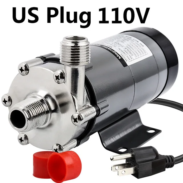Homebrew Mp- 15r 304 Stainless Steel 220v Magnetic Drive Beer Wort Pump ...
