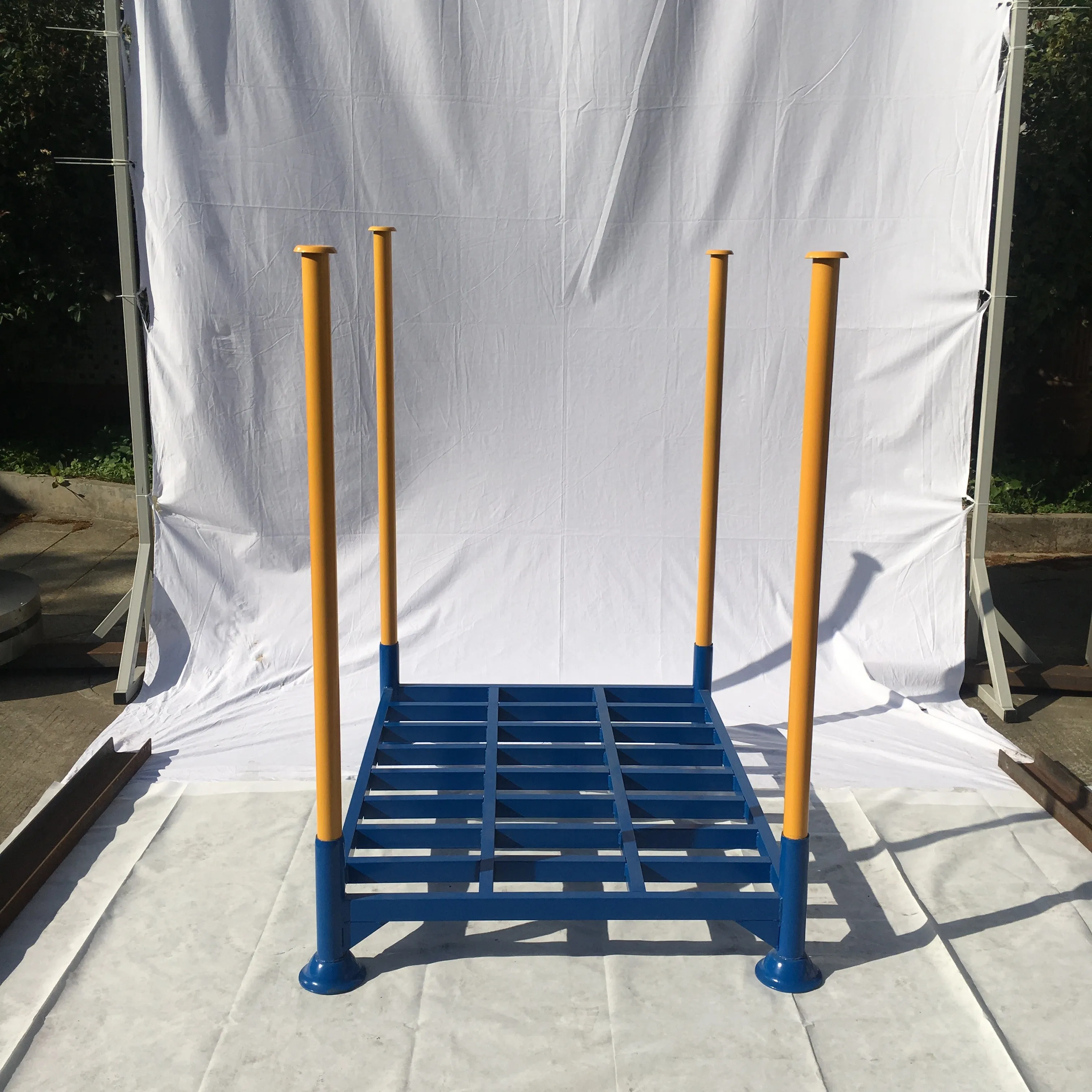 Steel Pallet Stacking Frames Applied In Paper Box Plastic Bag Fabric ...