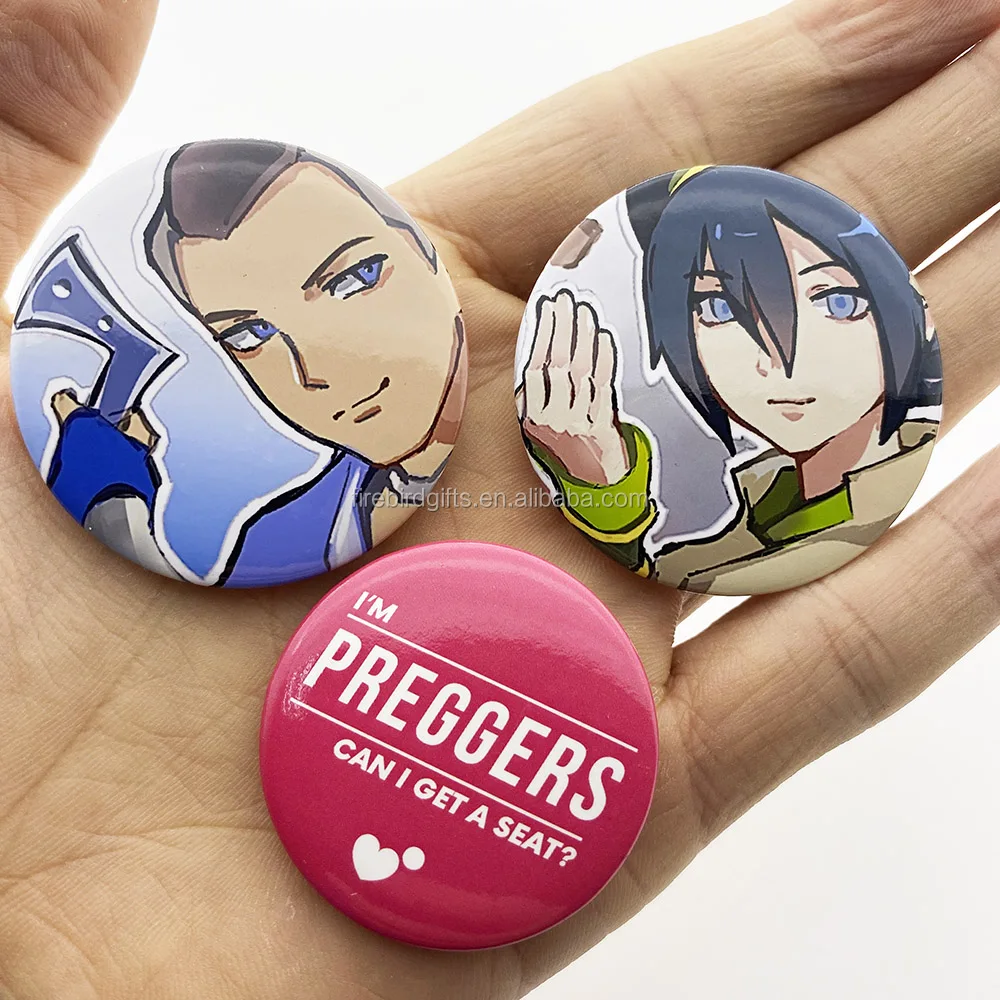 Custom Anime Horse Rosette Button Ribbon Badge