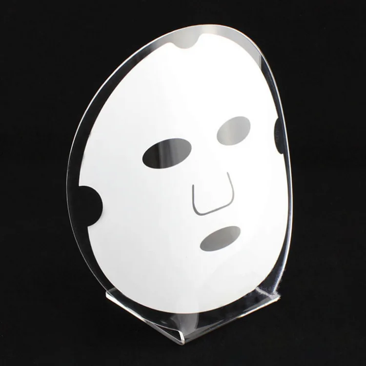 2019 Premium Foldable Clear Acrylic Facial Mask Holder Display Stand