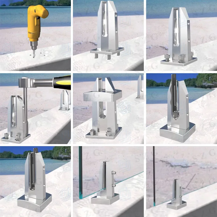 Stainless Steel Sus304 Spigot Glass Clamp Accessories