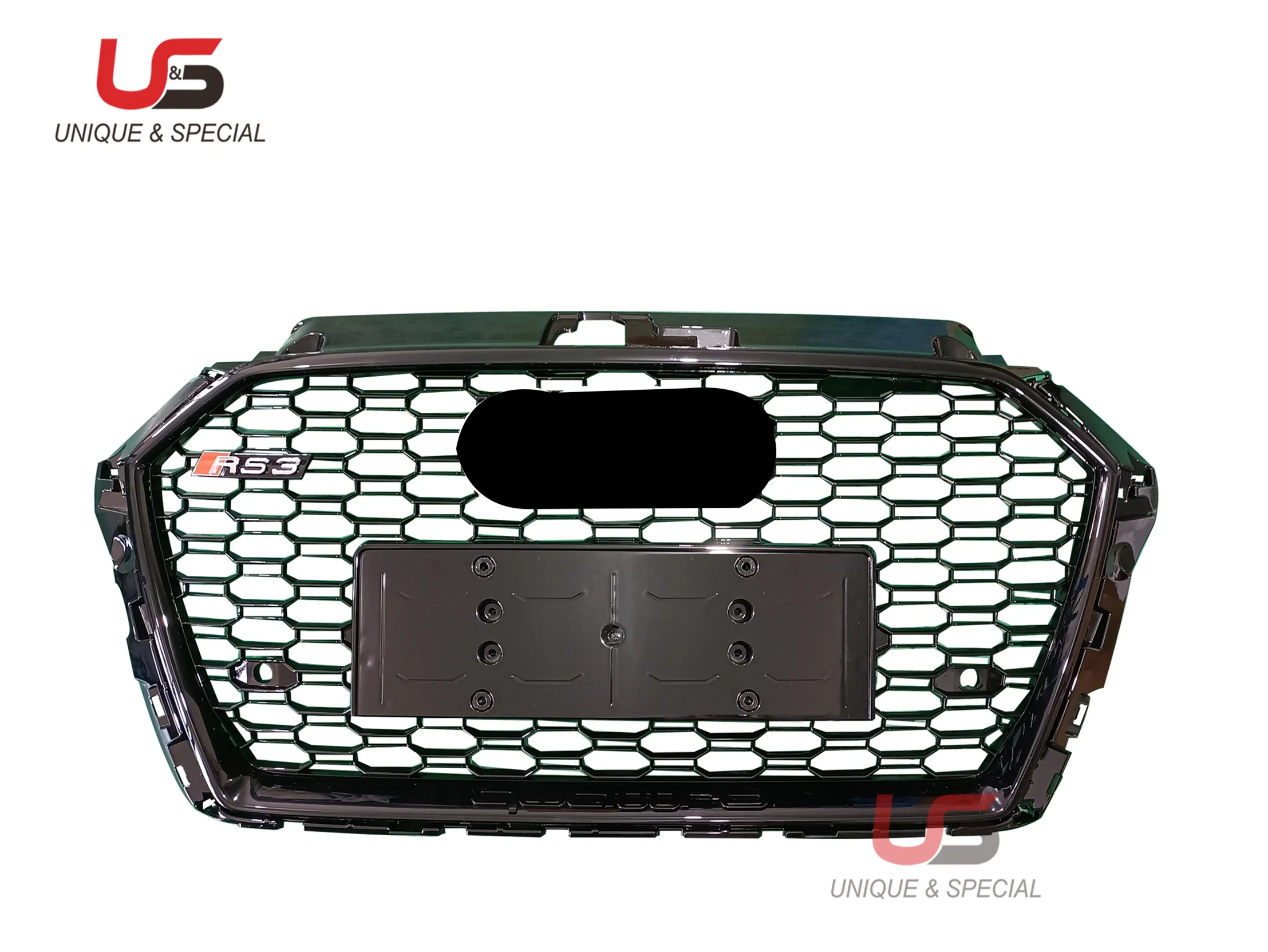 Body Kit Electroplating Silver Honeycomb Mesh Grille For Audi A3 2017 ...