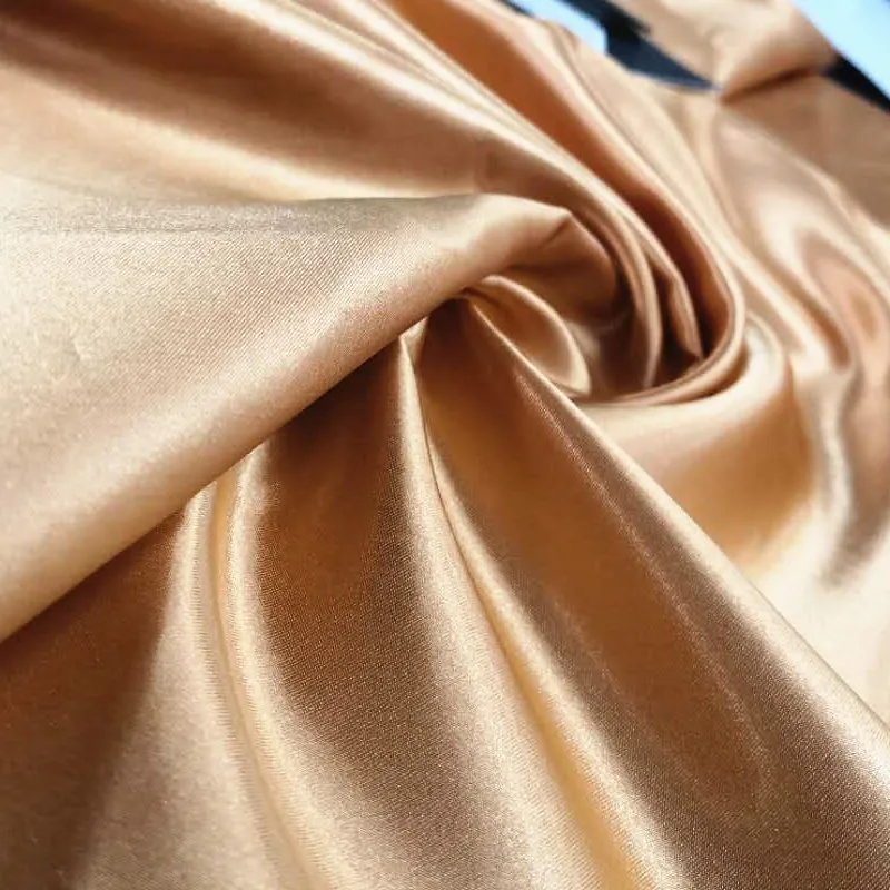 100% Polyester Light Soft Smooth Glossy Satin Fabric By The Yard Poly ...