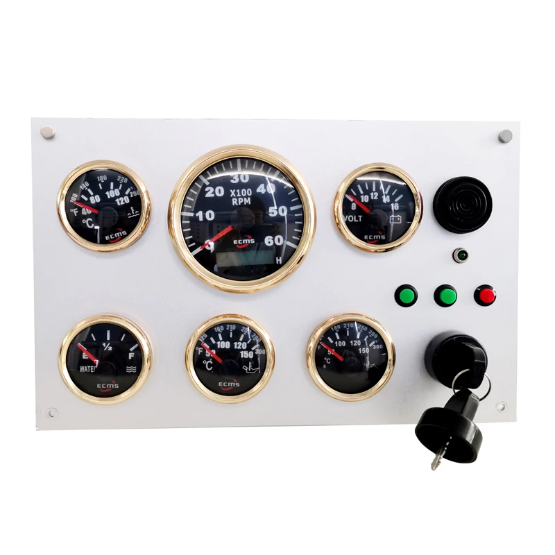 Marine Gauge Panel DB0005-04 IP67 Waterproof Switch Panel for Boats ODM