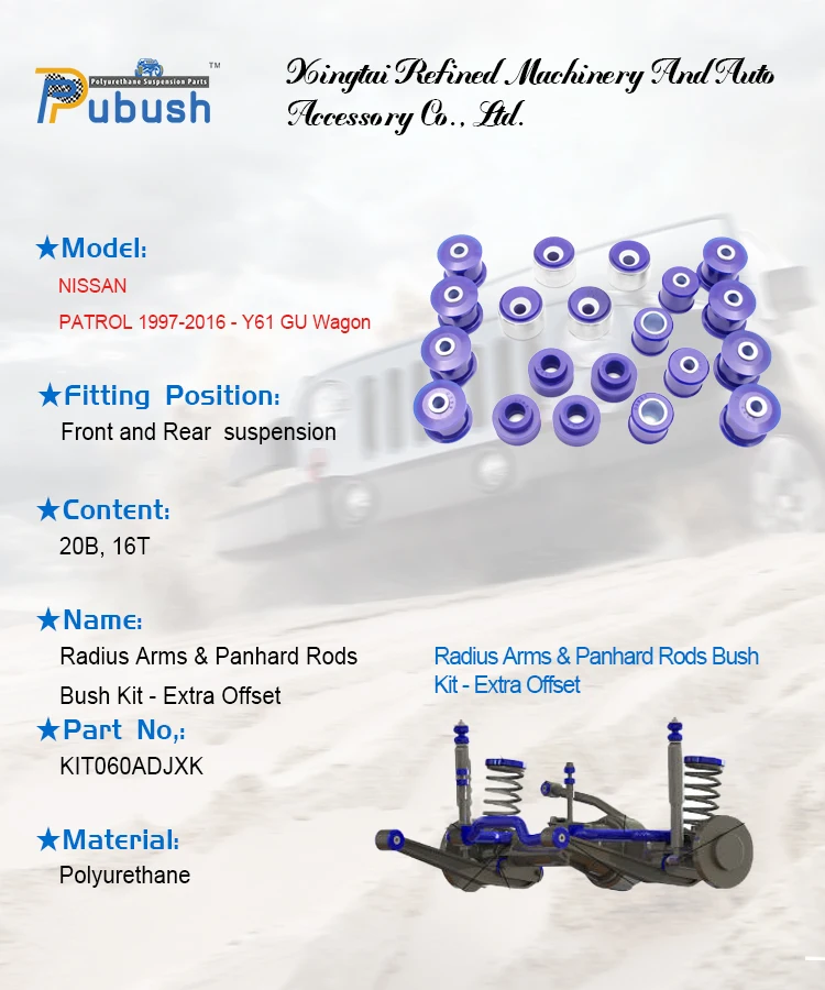 Polyurethane Radius Arms & Panhard Rods Bush Kit(extra Offset)for ...
