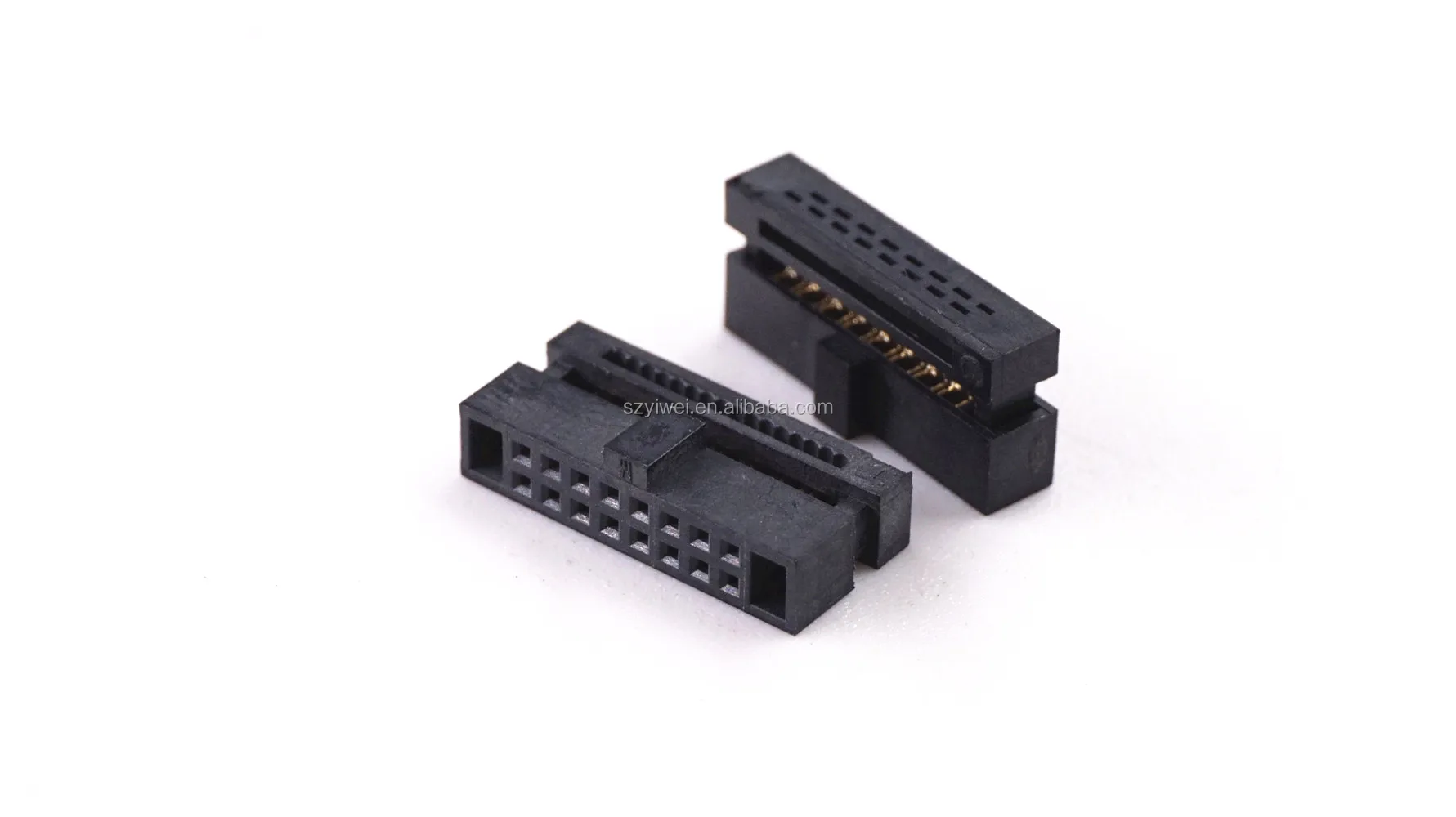 0.050" 1.27mm 16 Pin Idc Socket 2x8 Position Rectangular Female ...