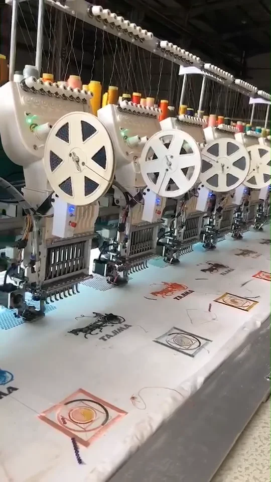 Multi Head Sequin Embroidery Machine For Sequin Applique Design On ...