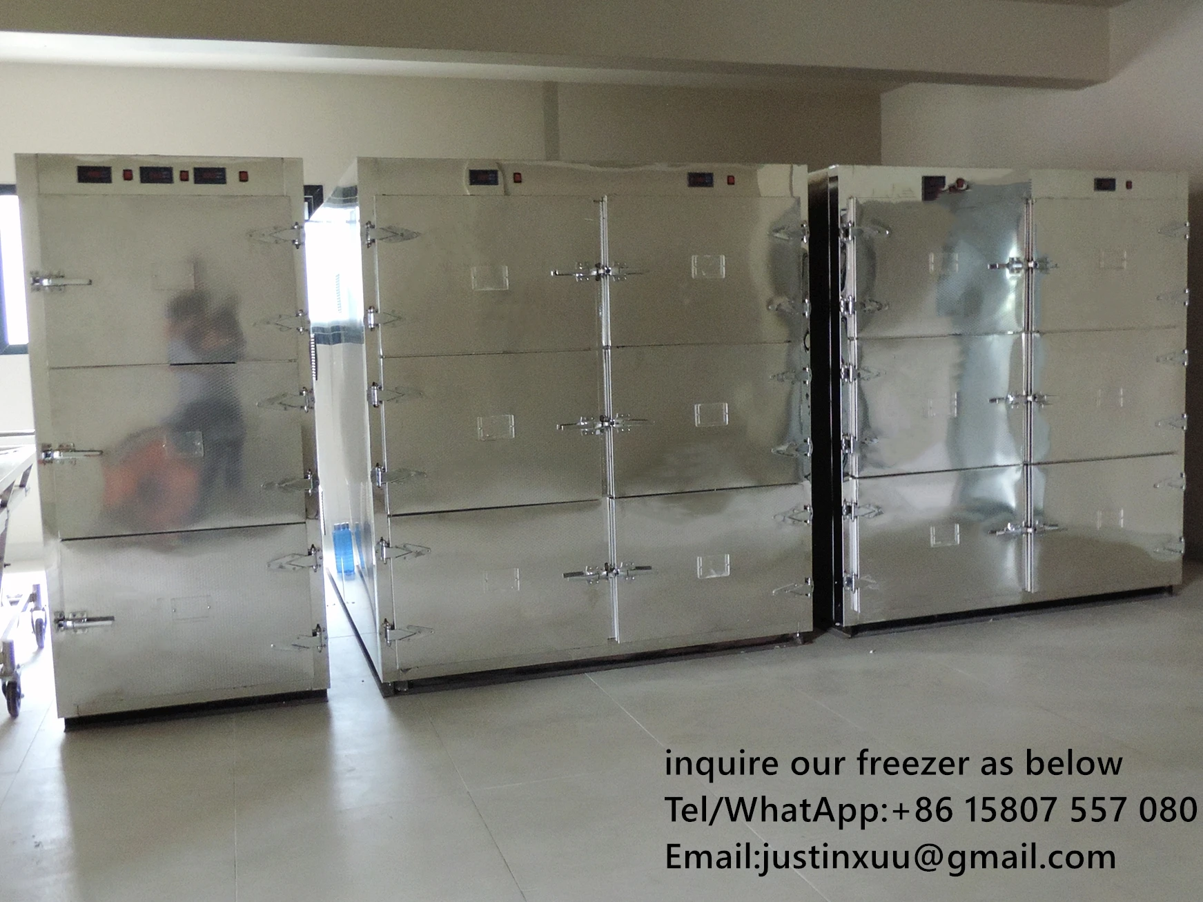 Funeral Supplies Mortuary Freezer For Sale Stainless Steel Intelligence ...