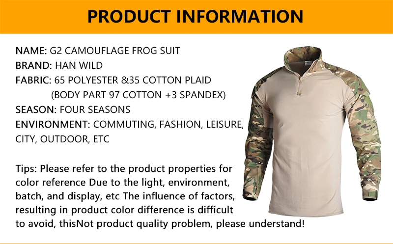 Han Wild Camouflage Suit Outdoor Tear Proof Garment 65 Polyester+35 ...