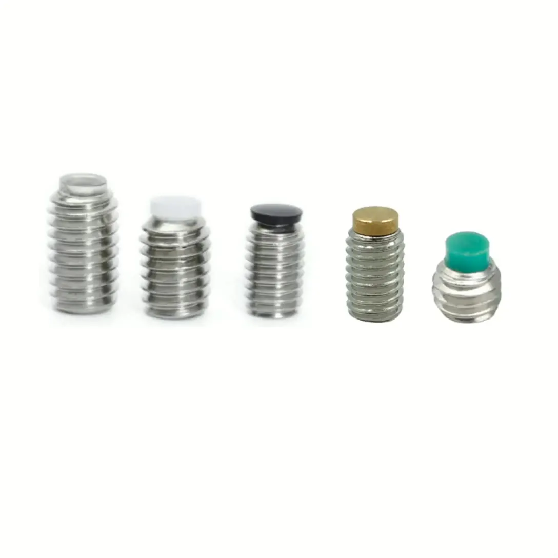 1/4-20 5/16-18 Rubber Nylon Tip Set Screws Plastic Nylon Head Grub ...