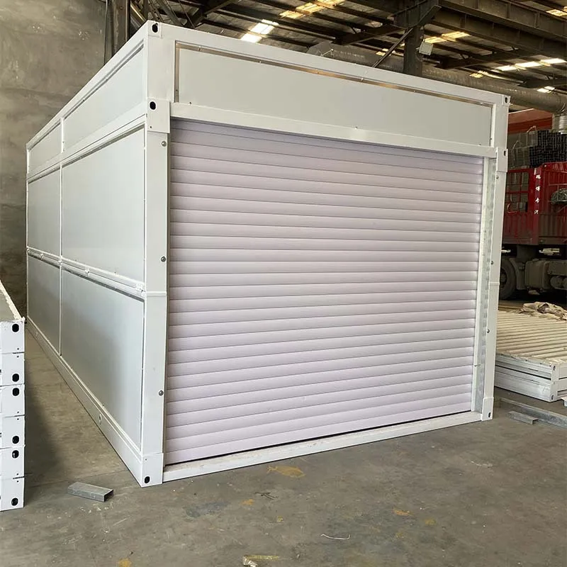 Foldable Garage Storage Warehouse with Roll Door for Mobile Sites
