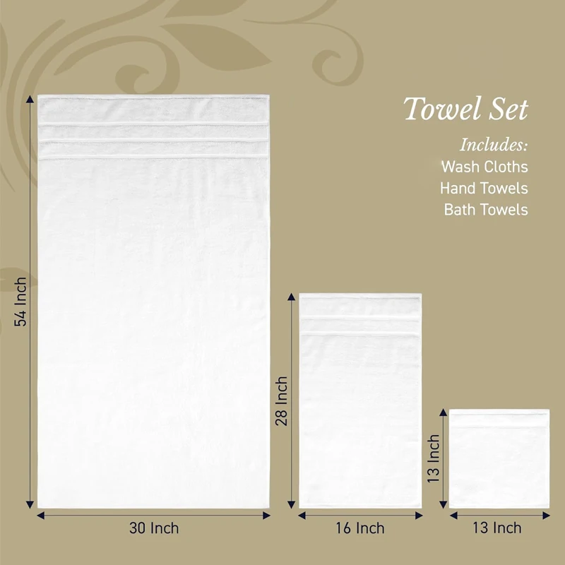 5 Star Hotel Towels White Custom logo Bathroom Linen 100% Cotton Face ...