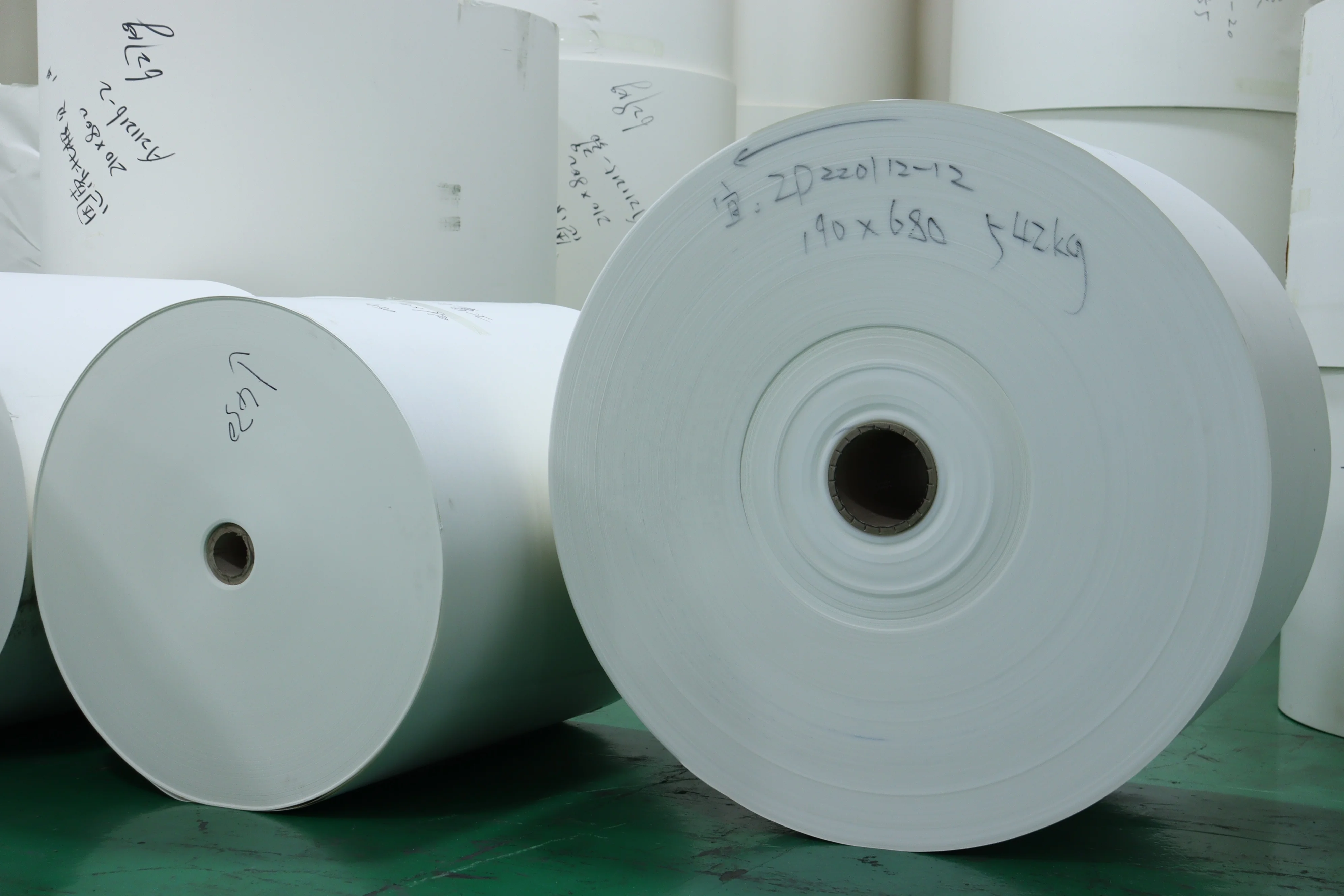 Pe Coating White Paper Rolls Paper Reels For Paper Cups For Flexo ...