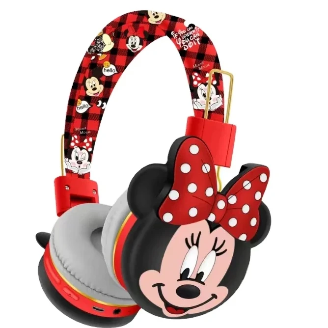2024 AH906L Minnie Mickey Mouse Wireless Headset for Kids