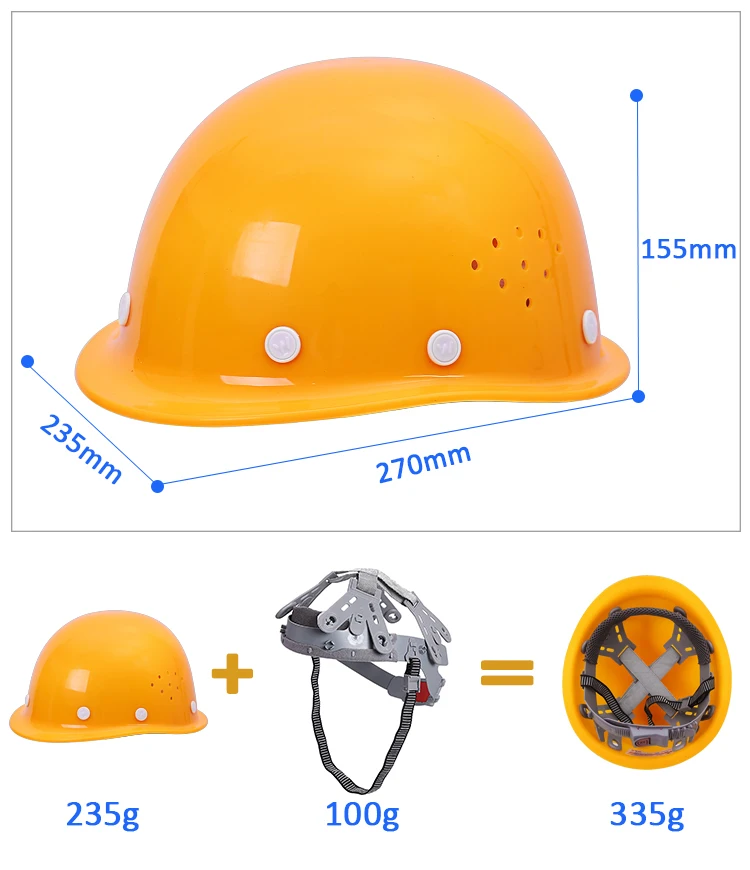 Weiwu Brand Frp Glass Fibre Reinforced Plastic Safety Helmet Type H ...