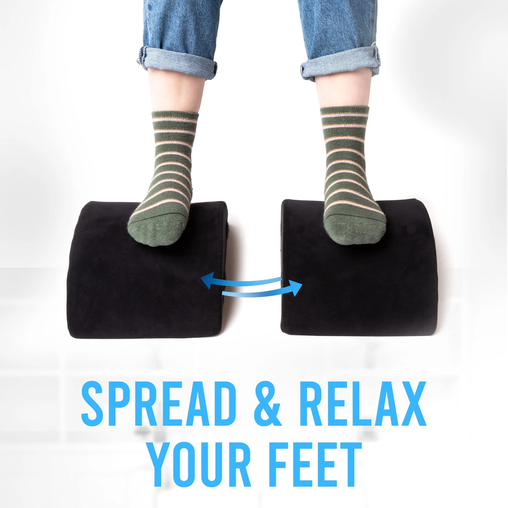 Adjustable Memory Foam Foot Rest for Under Office Desk - OEM