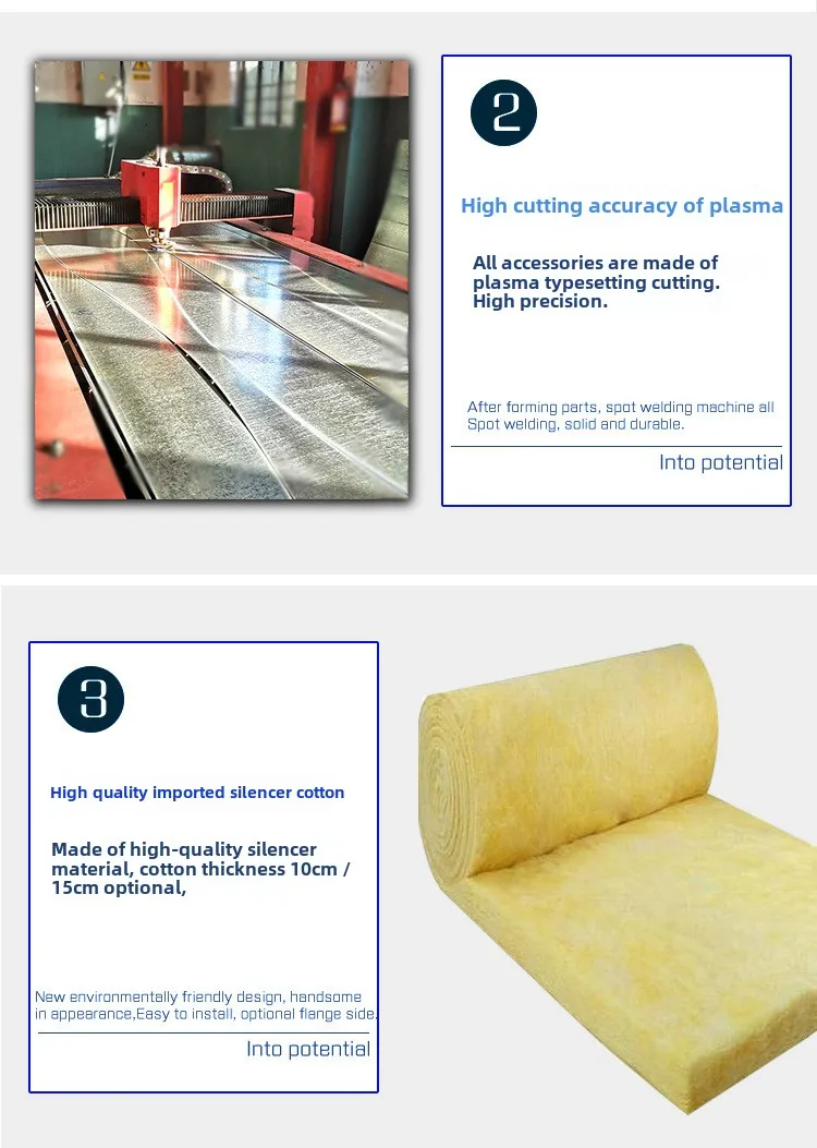 Manual Ventilation Duct Silencer - Soundproof & Eco-friendly