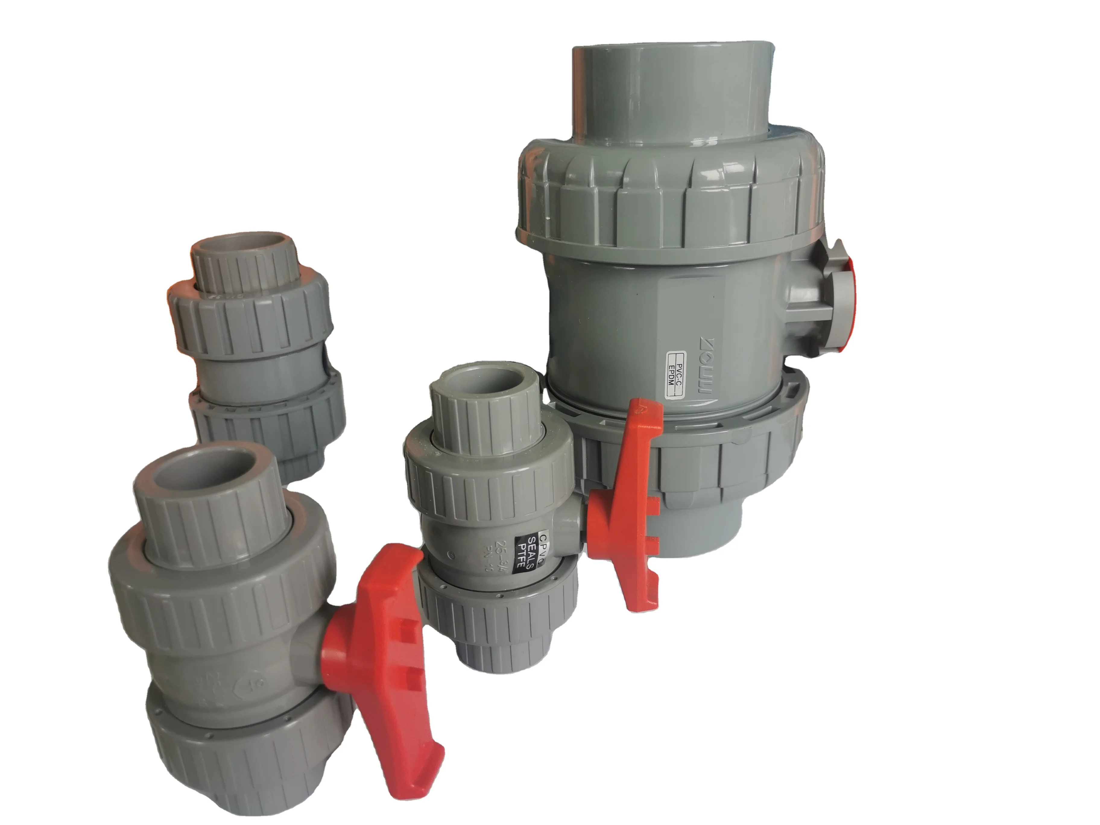 DIN CPVC High-Temperature Ball Valve Pipe Fittings Customizable OEM ...