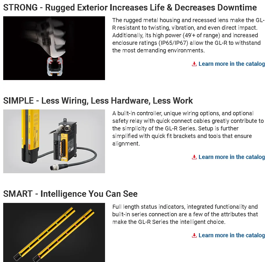 KEYENCE GL-R40H Safety Light Curtain - 40 Optical Axes