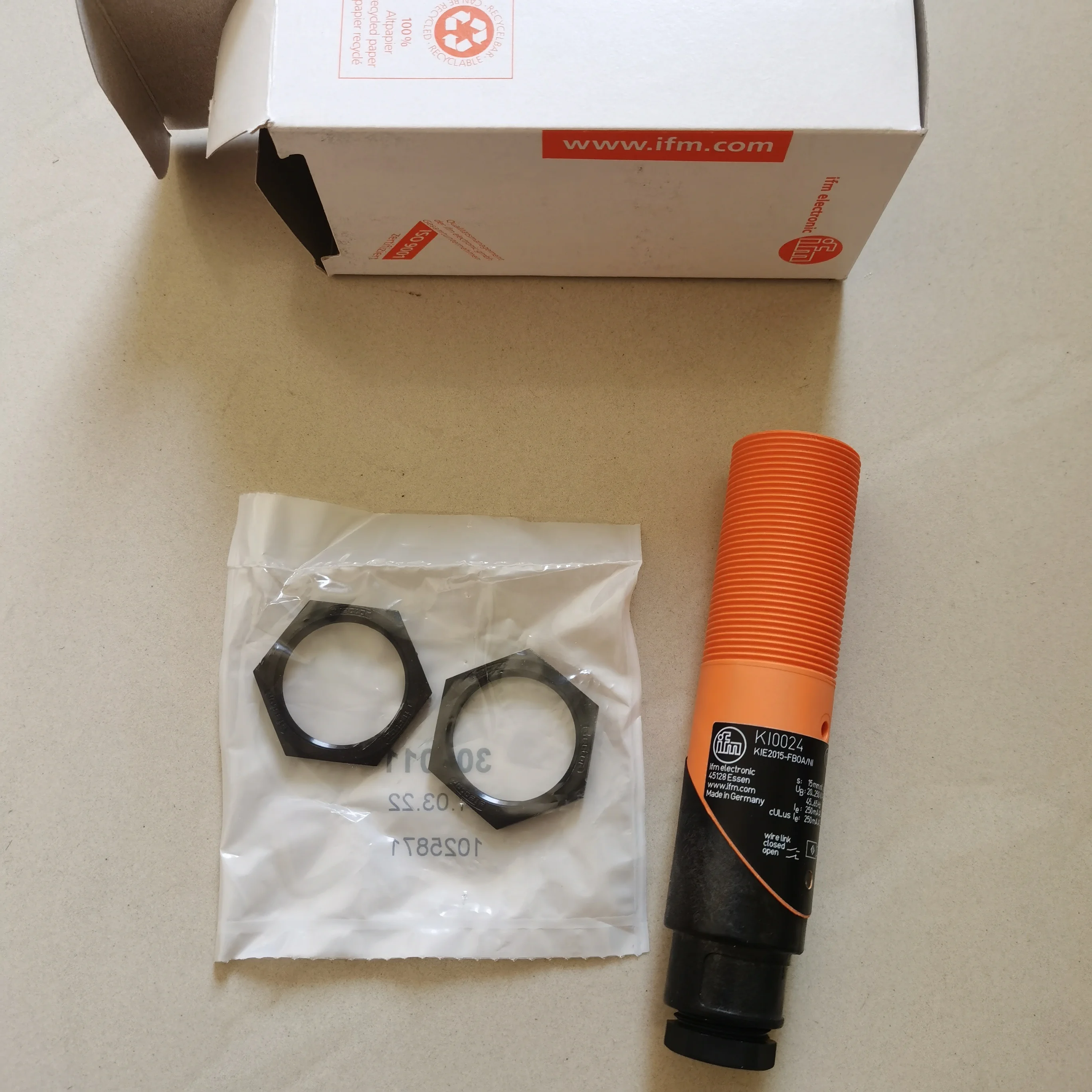 Sensor De Proximidad Ifm Electrónico 45128 Essen Ki0024 Kie2015-fboa/ni ...