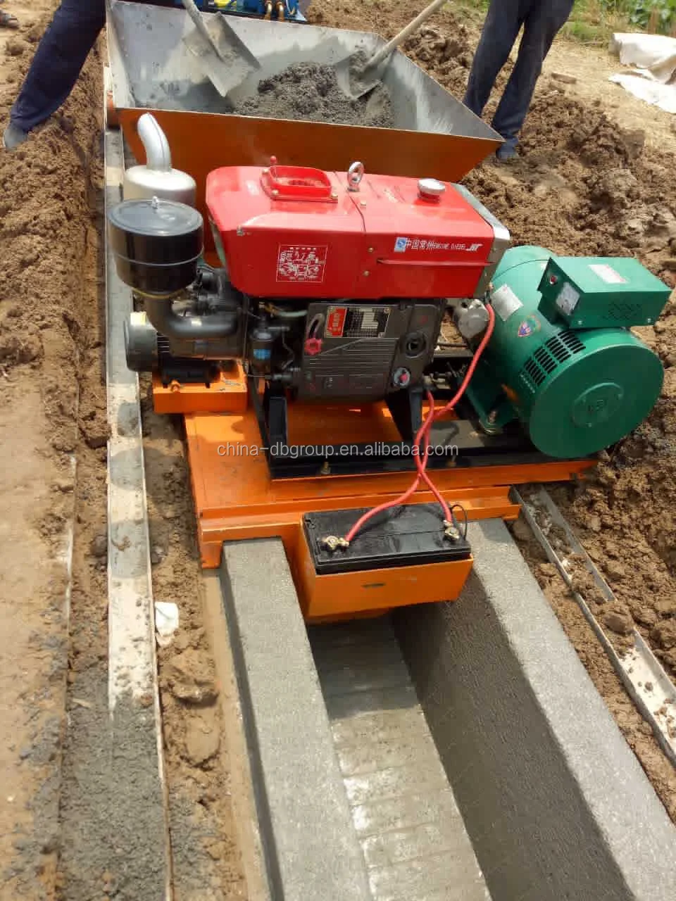 Hot Selling Concrete Water Channel Making Machine by DOUBLE BIRDS