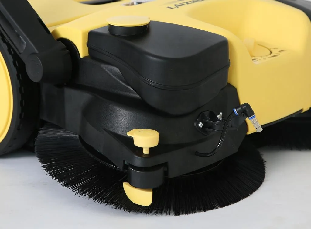 Hand Push Type Cordless Walk Behind Street Sweeper Floor Sweepers For ...