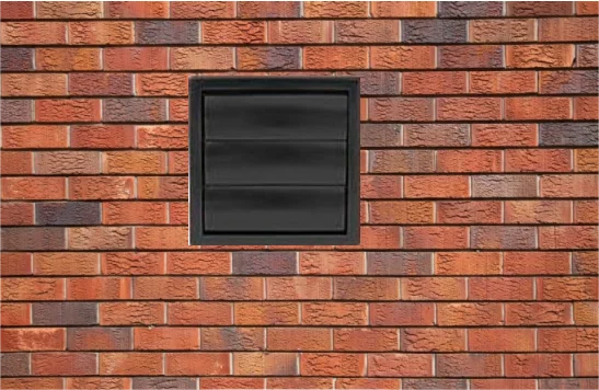 6 Inch External Ducting Air Vent With Round Spigot Intake Wall ...