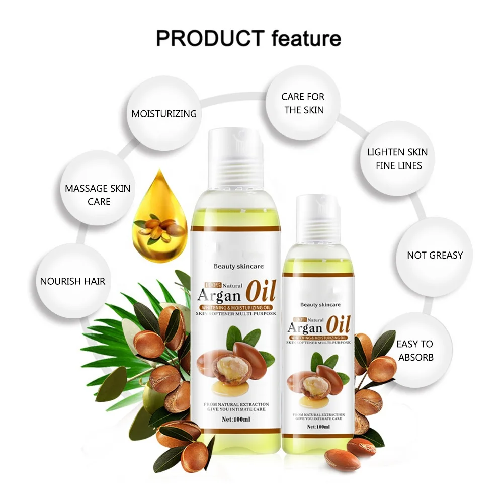 100% Pure Natural Argan Oil - Anti-Wrinkle & Skin Revitalizer