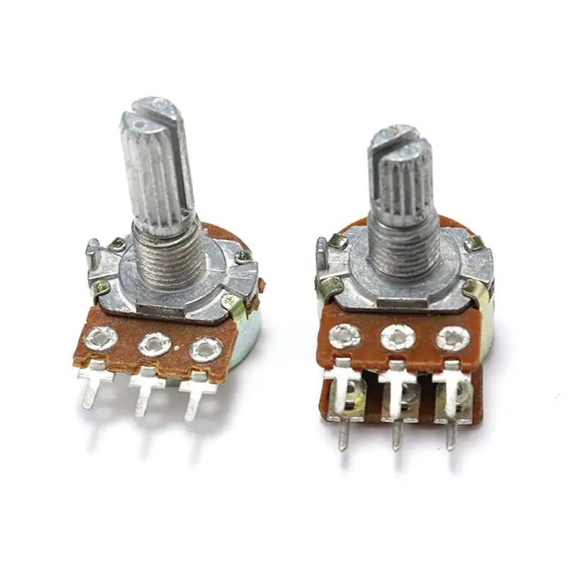 Variable Resistor Potentiometer 20MM Shaft 10K Ohm B10K Wh148 Single ...