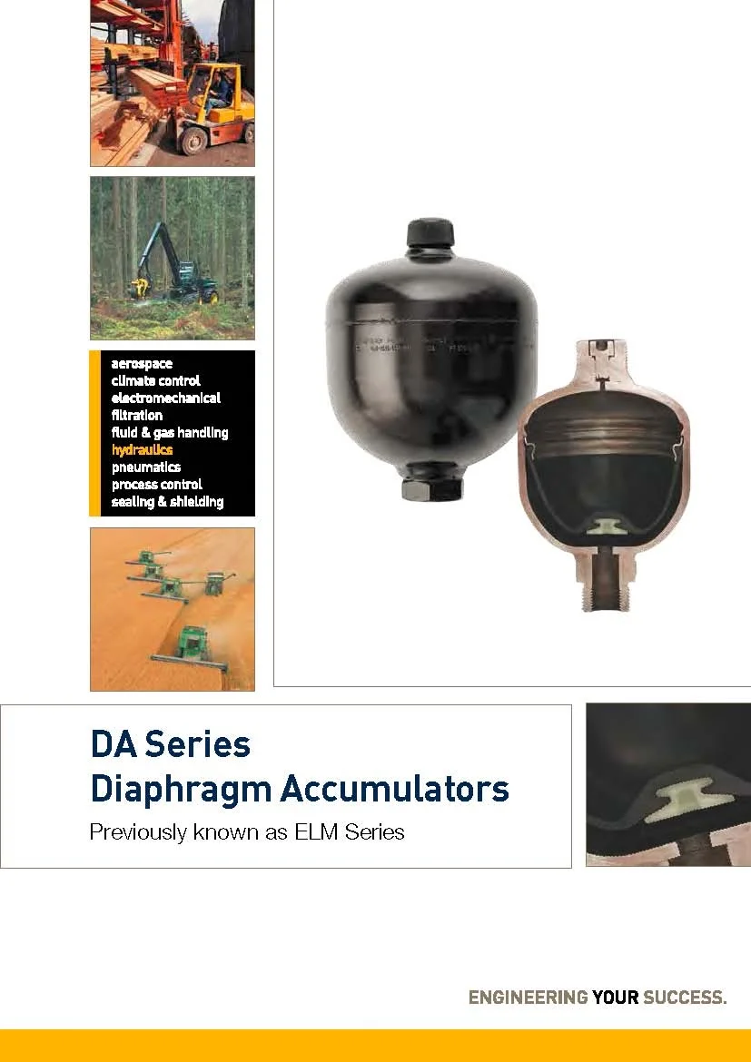 Parker ELM Series Hydraulic Diaphragm Accumulators