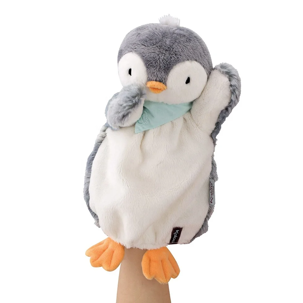 Kaloo Hand Puppet Penguin Elephant Donkey Soft Toy Animal