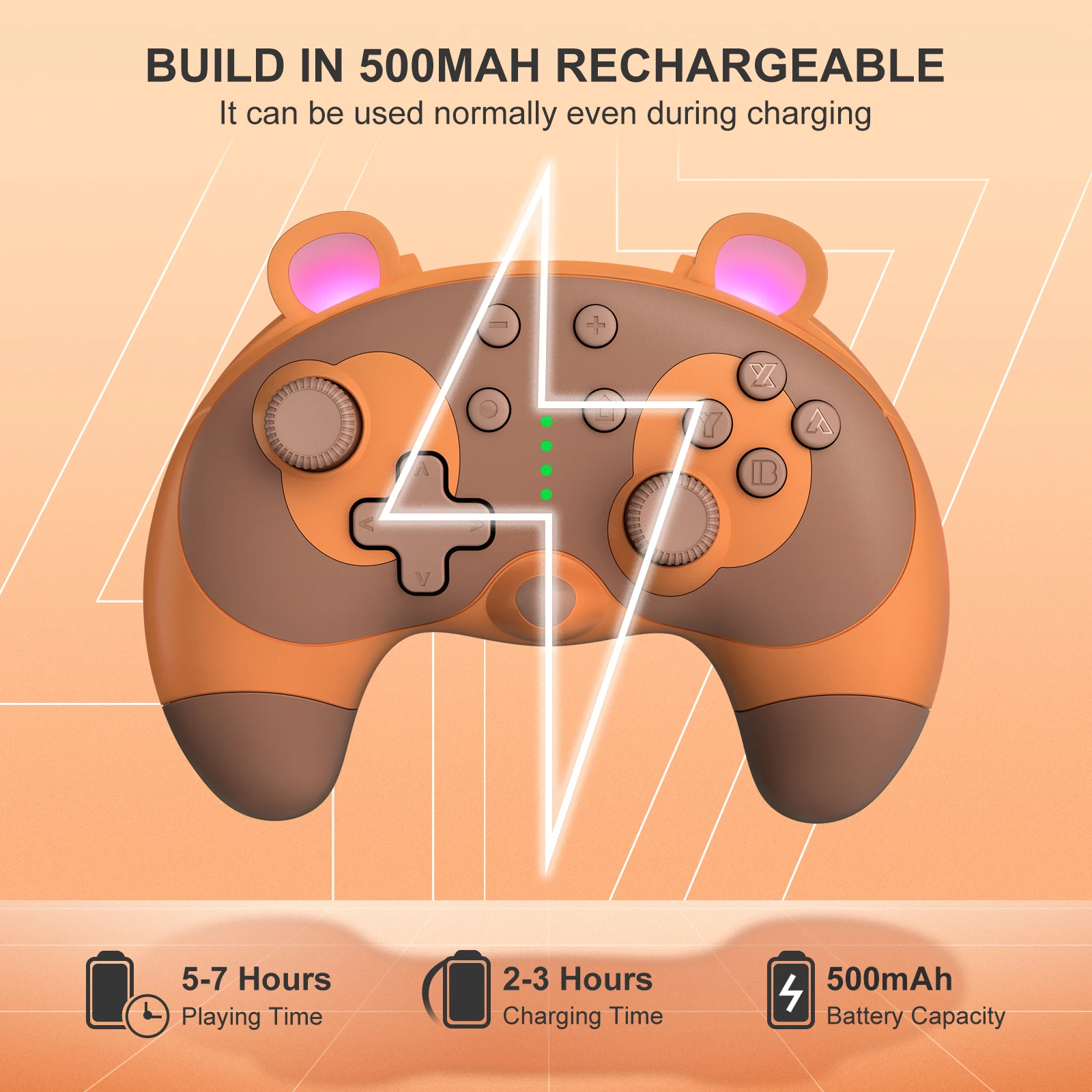 Switch Pro Controller Zootopia Style - Wireless & Versatile