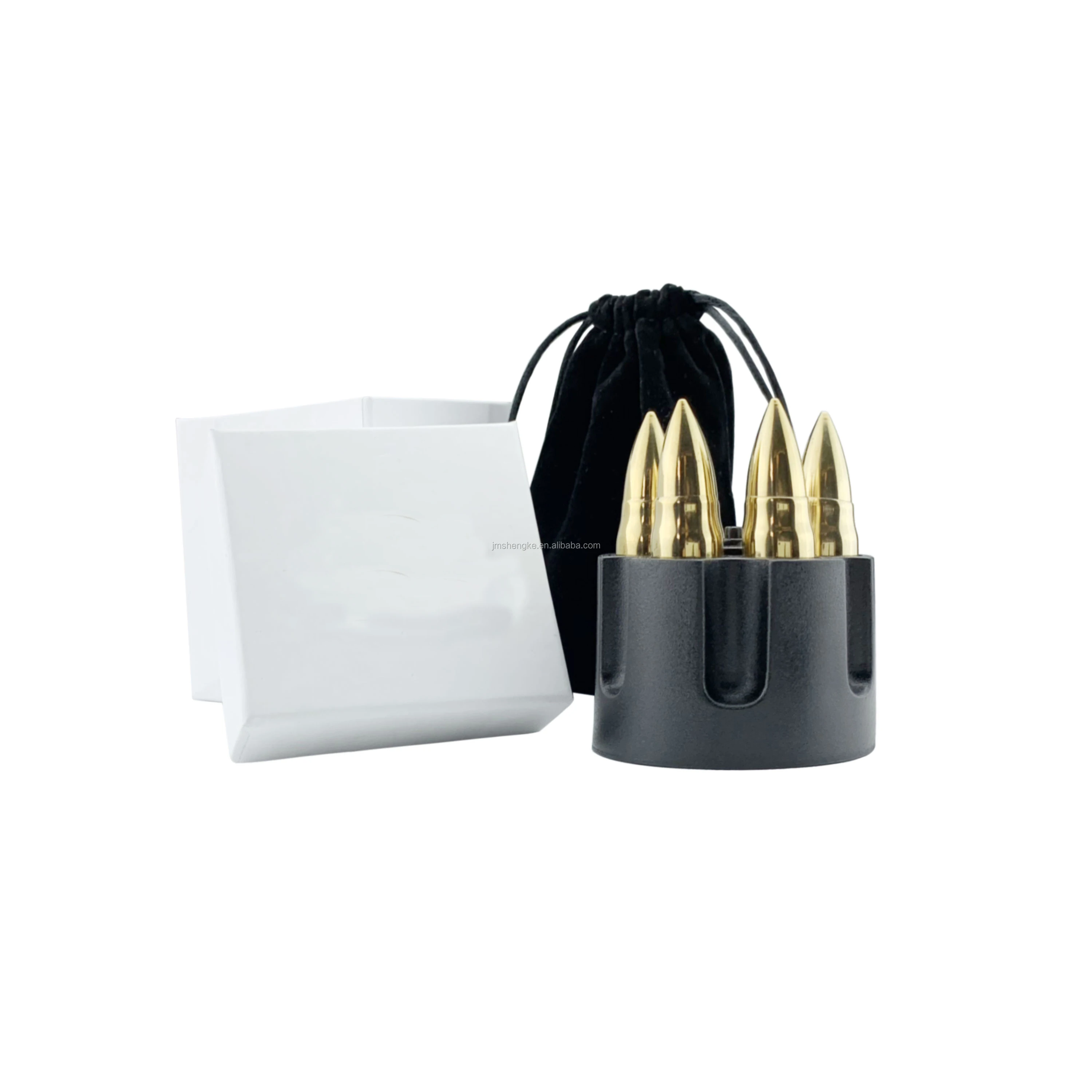 High Quality Gold Bullets Shaped Stainless Steel Ice Cubes With ...