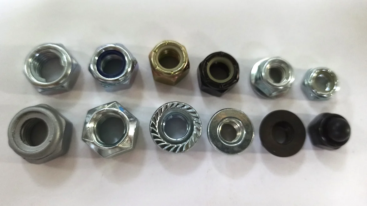 Stainless Steel Hex Nylon Insert Lock Nuts Din985 Nylon Locking Nut ... Stainless Steel Hex Nylon Insert Lock Nuts Din985 Nylon Locking Nut ...