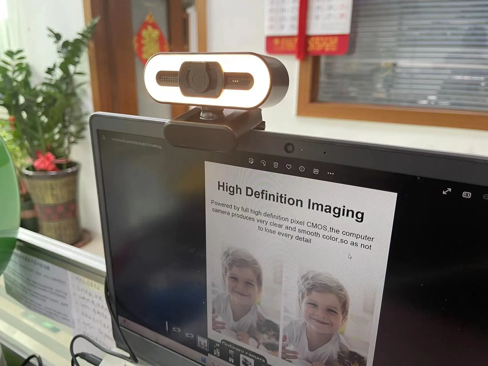 2023 Hd Usb Network Camera Webcam With Mic 1080p Led Light For Video ...